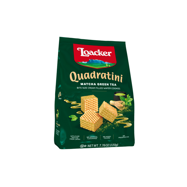 Loacker Quadratini Cracker（Matcha) – Al Premium Food Mart - McCowan